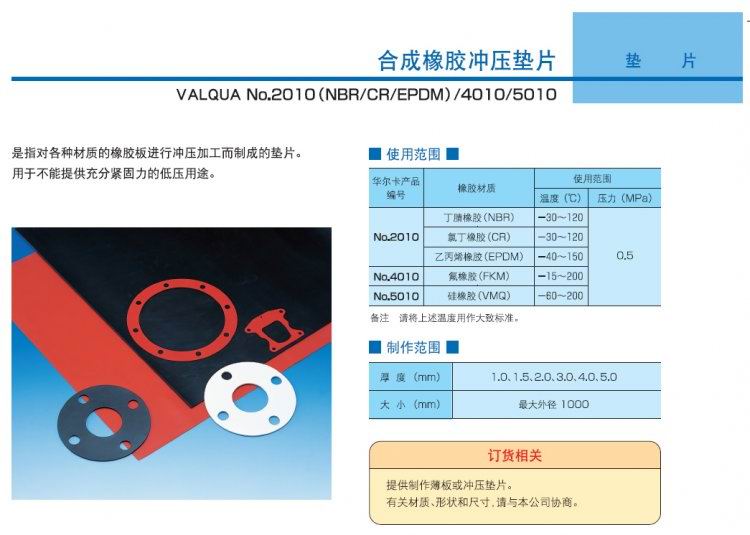 VALQUA华尔卡密封、上海华尔卡密封件供应服务中心有限公司、垫片、密封圈、填料